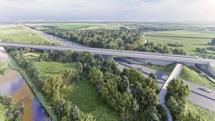 Construction begins of box-slide bridge for HS2 - Bridge Design ...